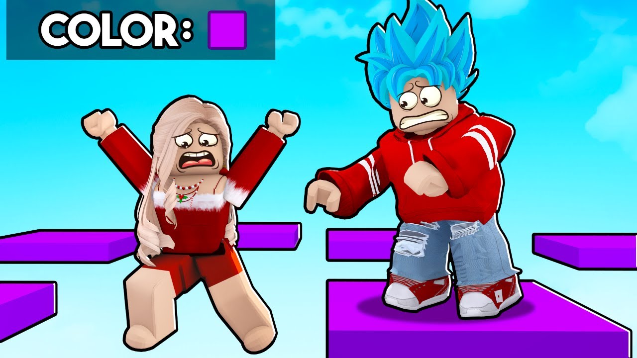 Playing Color Blocks Until We Win | Roblox - YouTube