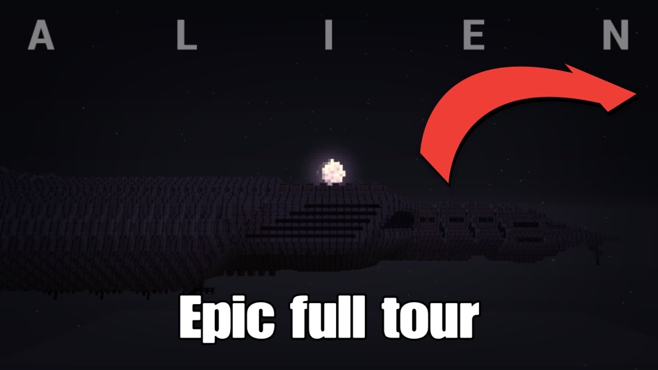Alien custom spaceship build ( full tour ) Minecraft PS4 edition ( 2017 ...