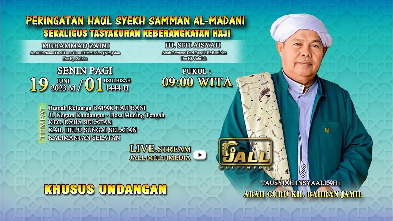 🔴LIVE TABLIGH AKBAR BERSAMA GURU KH. BAHRAN JAMIL | DI MUNING - NEGARA ...