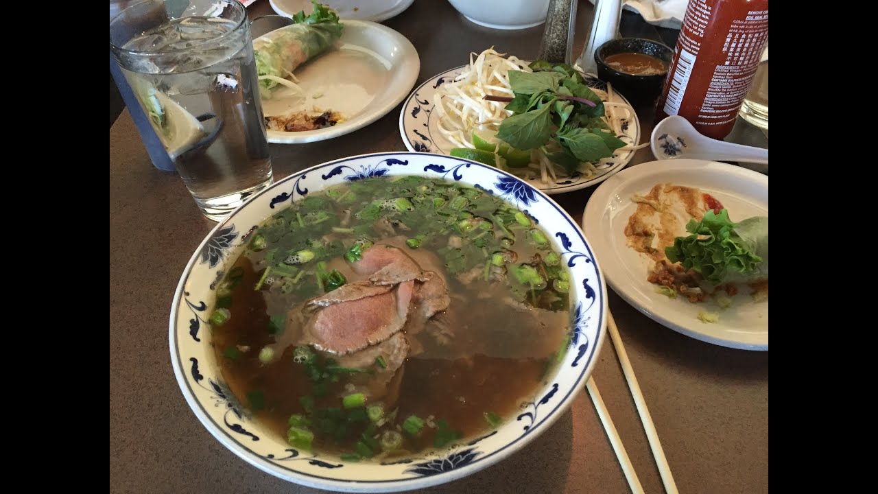 What the Pho! Spring Rolls & Large Pho Review - YouTube