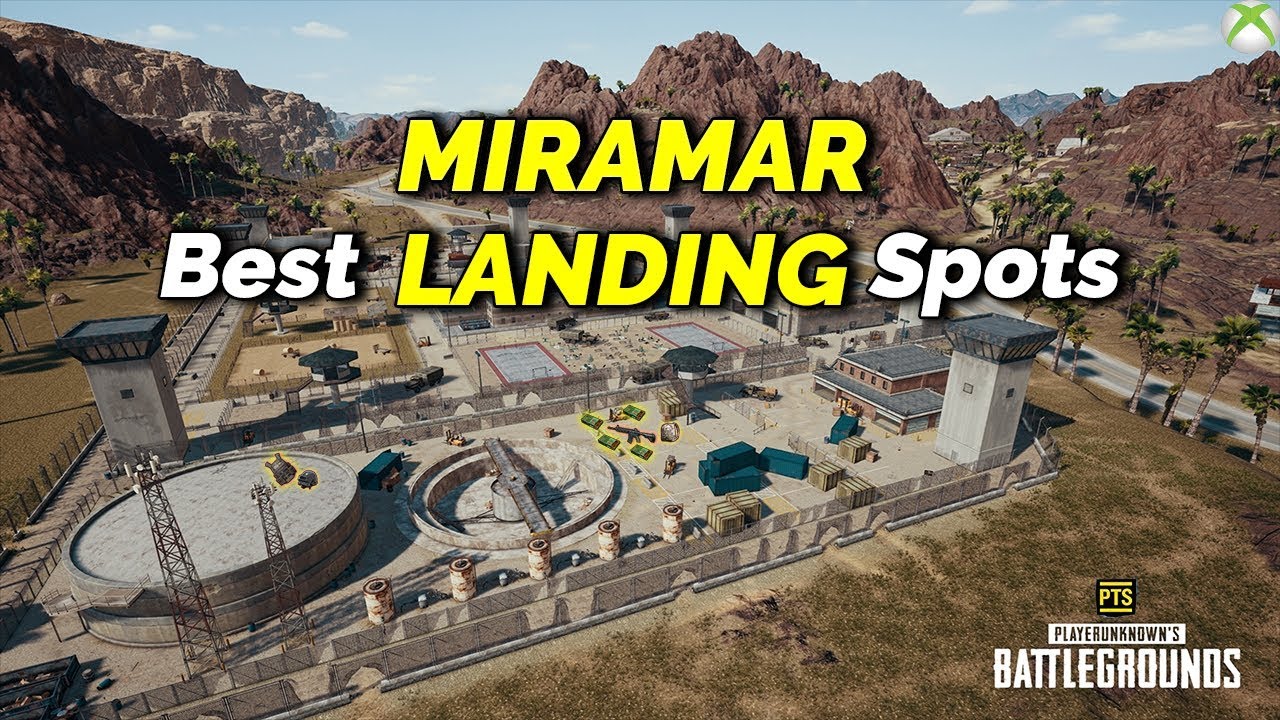 PUBG Xbox Best Landing Spots in Miramar (New Desert Map) - YouTube