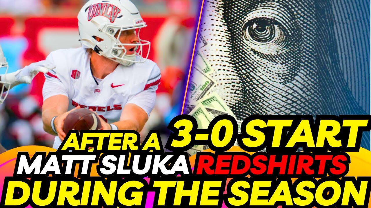 Matt Sluka LEAVES UNLV FB over 100K NIL DISCREPANCY | IS UNLV DONE? did ...