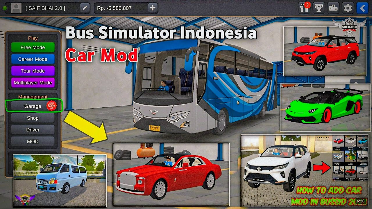 How To install Car Mod - Truck Mod For Bussid Latest Mod Setup / Bus ...