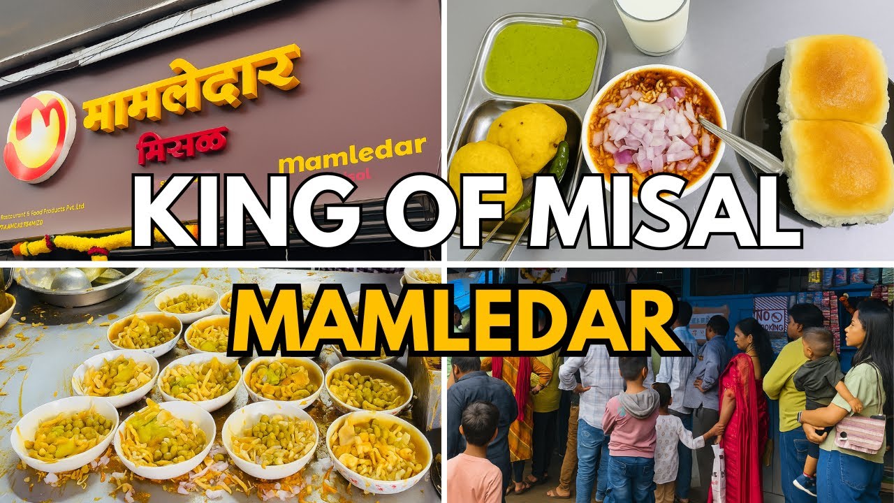 Tried Mumbai’s Best & Spiciest 🌶️ Misal Pav | Iconic Mamledar Misal in ...