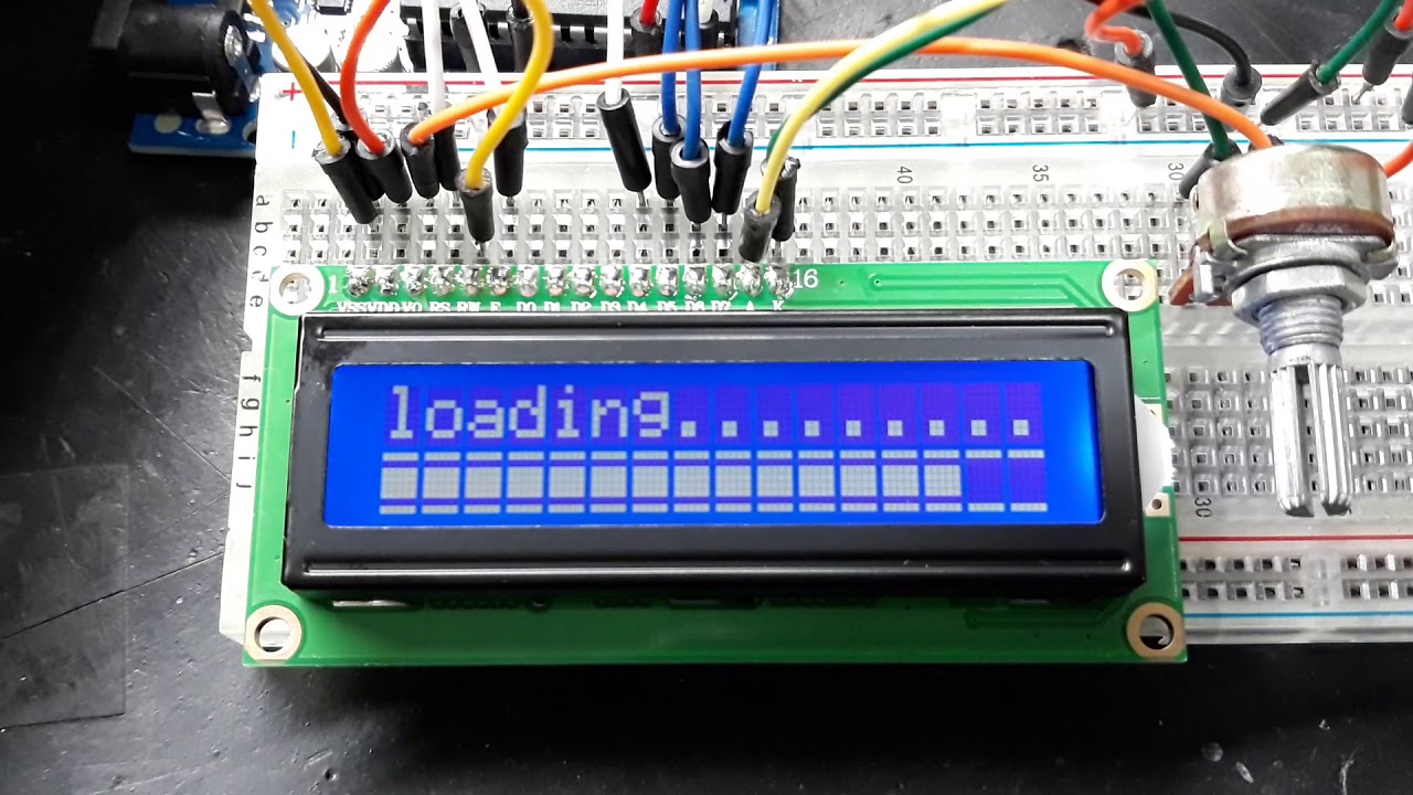 VU Arduino LCD 1602 - YouTube