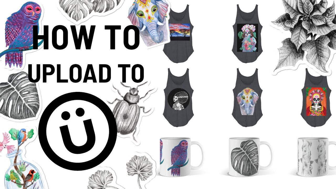 How to Upload Your Art to Design By Humans || Print on Demand - YouTube