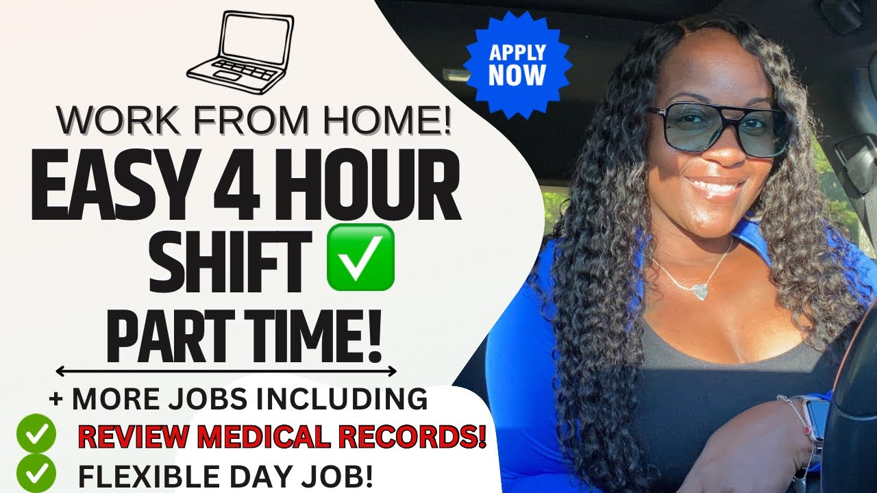 WORK A 4 HOUR EASY SHIFT PART TIME! + REVIEW MEDICAL RECORDS! WORK FROM ...