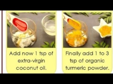 Turmeric and coconut oil for dark circles - YouTube