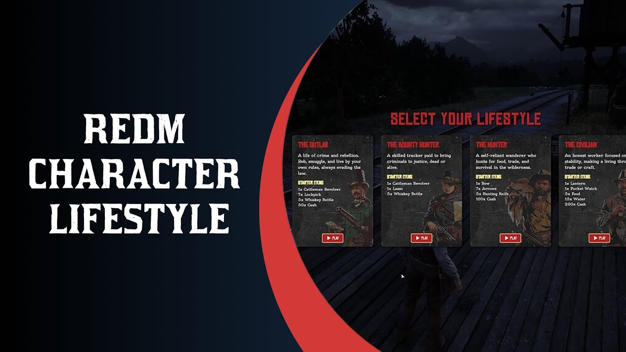 RedM Character Lifestyle System: Start Your Adventure - YouTube