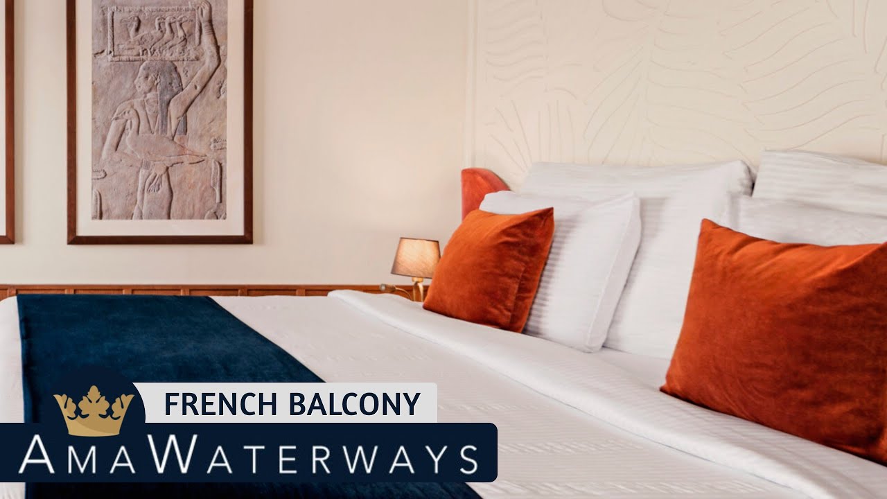 AMA Lilia | French Balcony Stateroom Tour & Review 4K | AMA Waterways ...