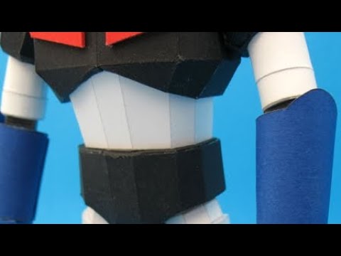 Mazinger Z papercraft paso a paso torso - YouTube
