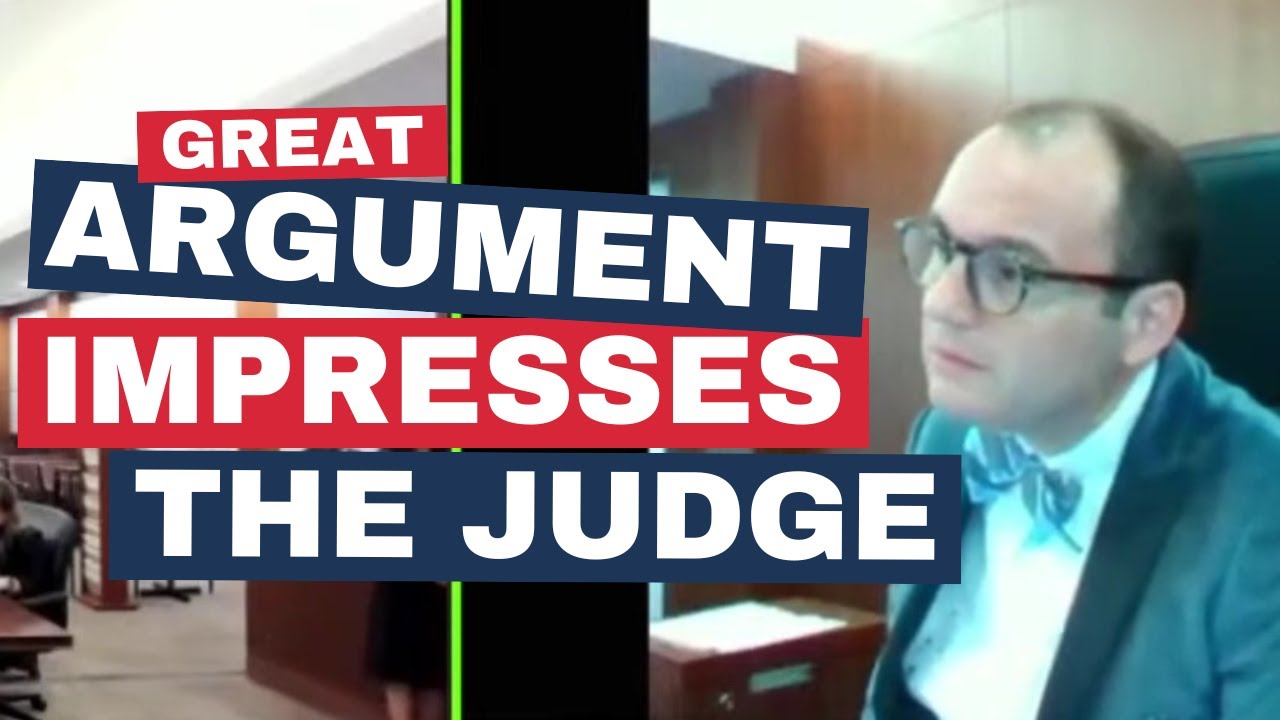 Defense Attorney Presents Judge Fleischer COMPELLING LEGAL ARGUMENT ...