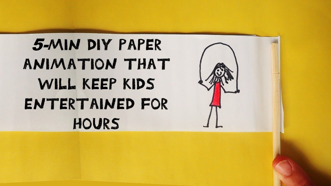 5-Min DIY Paper Animation That Will Keep Kids Entertained For HOURS ...