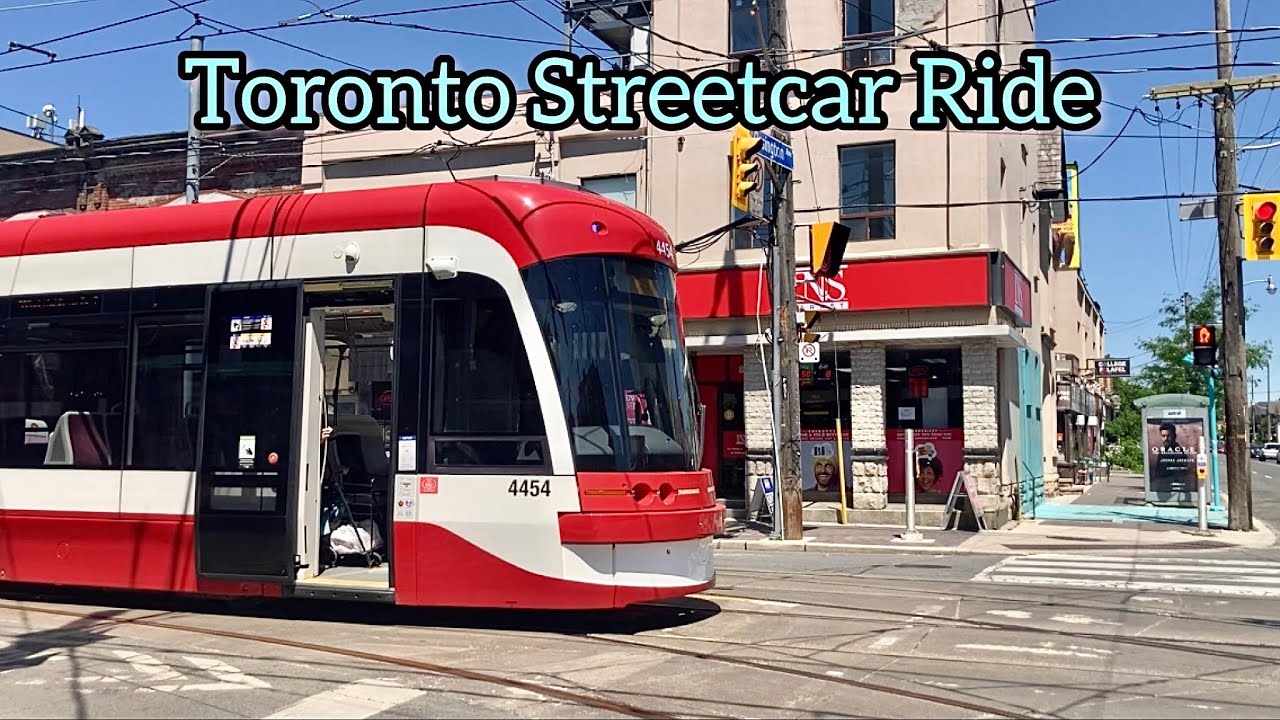Toronto TTC Streetcar Ride 506 Carlton From Howard Park to Ossington ...