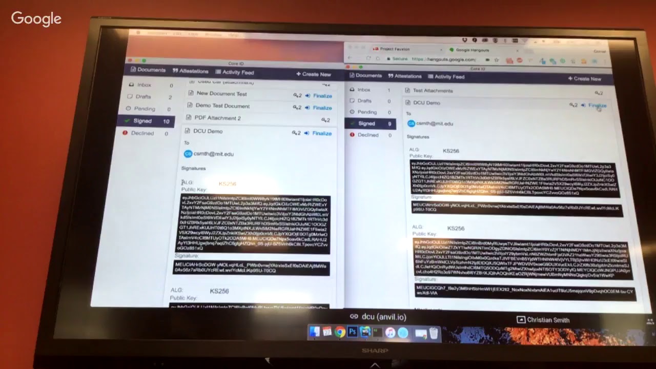 Blockchain Digital Signature Demo - YouTube