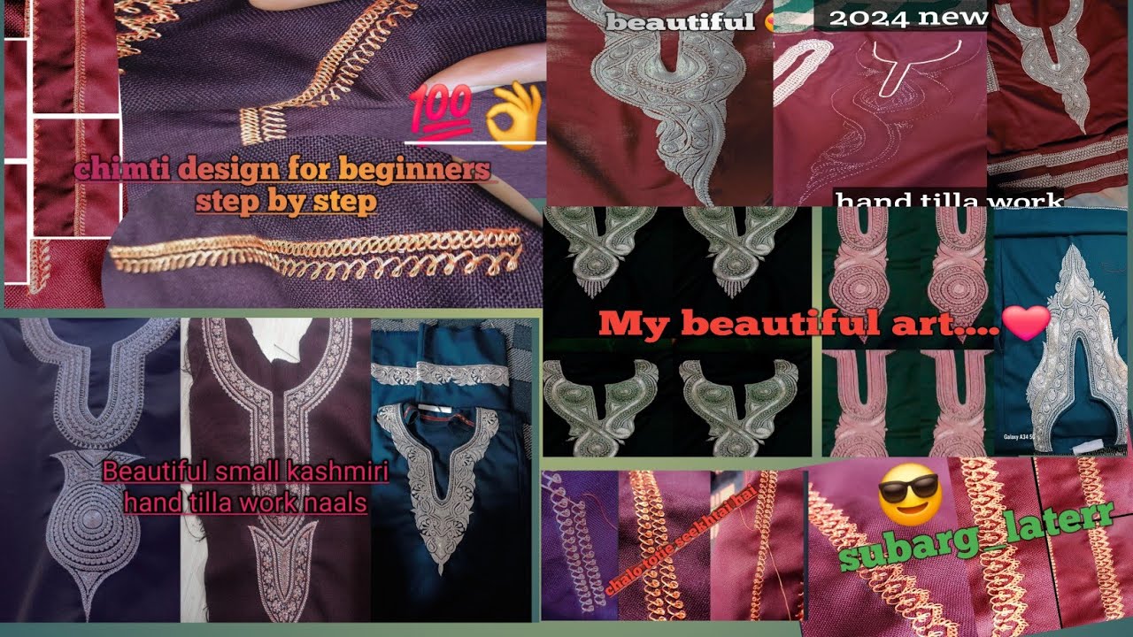 2024 latest tilla outfits// pherans/unique tilla designs/new tilla work ...