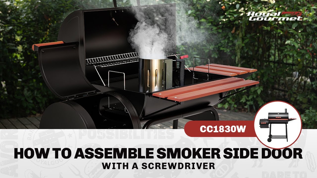 How to Assemble Smoker Side Door - YouTube