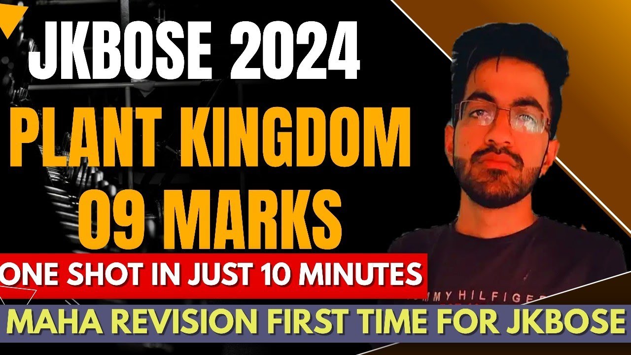 PLANT KINGDOM IN ONE SHOT | PLANT PHYSIOLOGY CLASS 11TH IN ONE SHOT ...