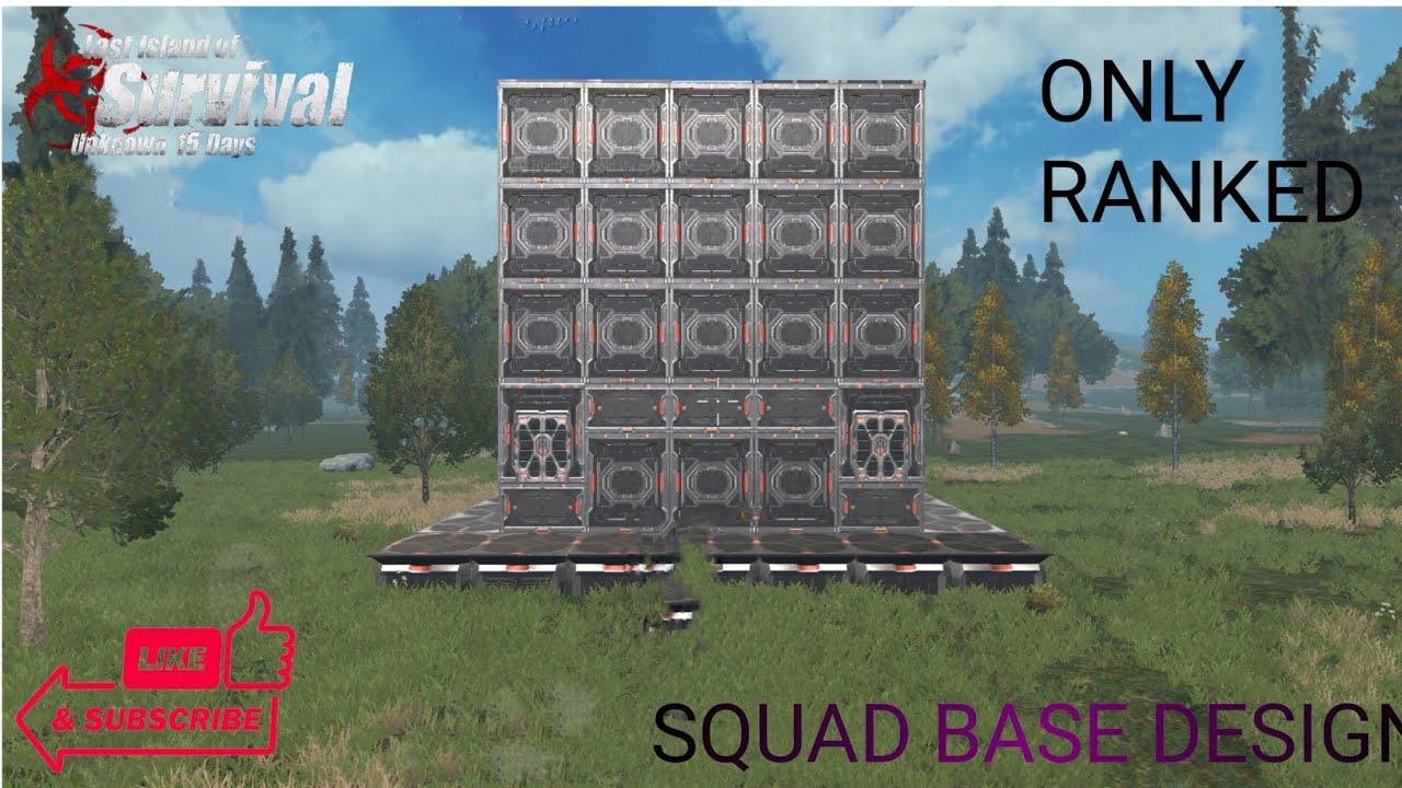 Last island of Survivor new squad base design only ranked #ldrs #lios #rust - YouTube