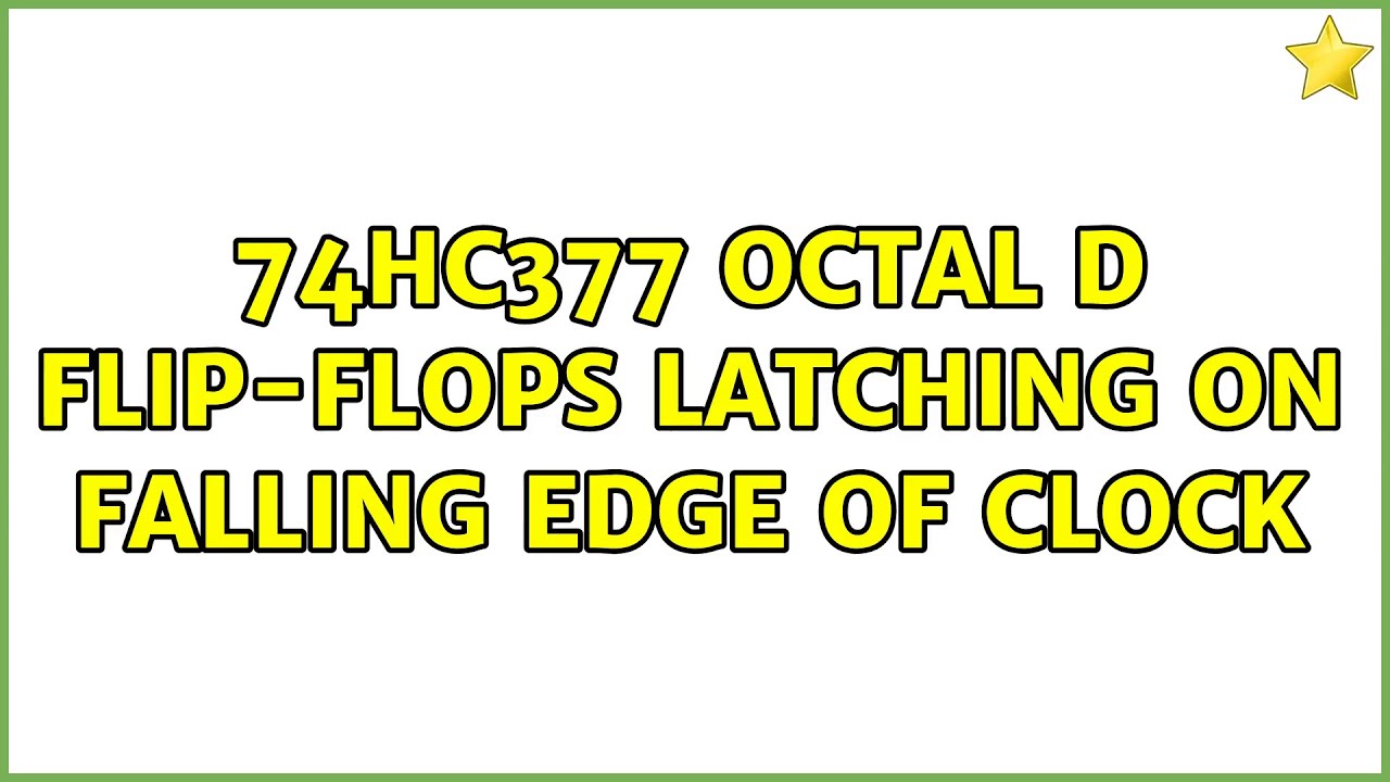 74HC377 Octal D flip-flops latching on falling edge of clock - YouTube