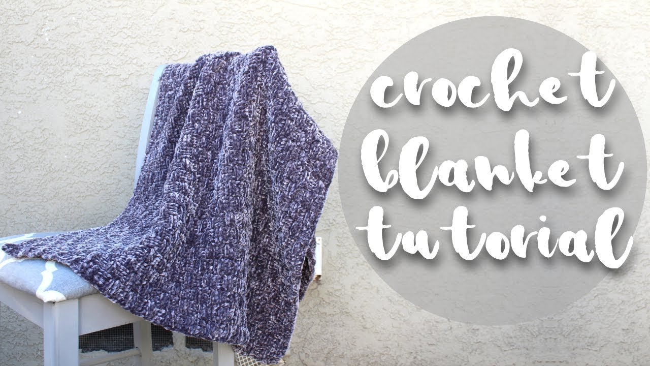 How to Crochet a Blanket // Crochet Blanket Tutorial - YouTube