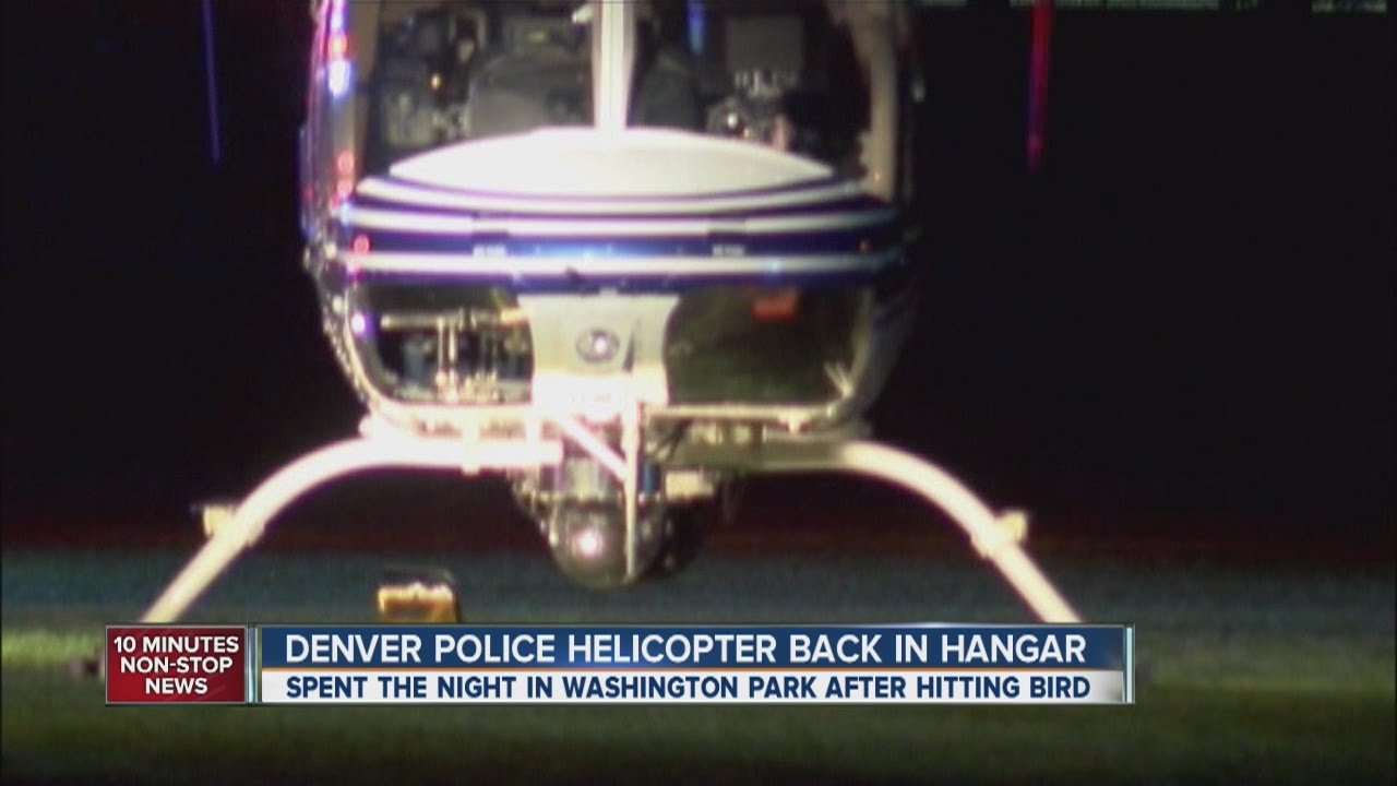 Damaged DPD chopper back in hangar - YouTube
