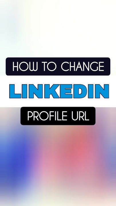 How to change LinkedIn profile url | custom url for LinkedIn #linkedintips #customurl - YouTube