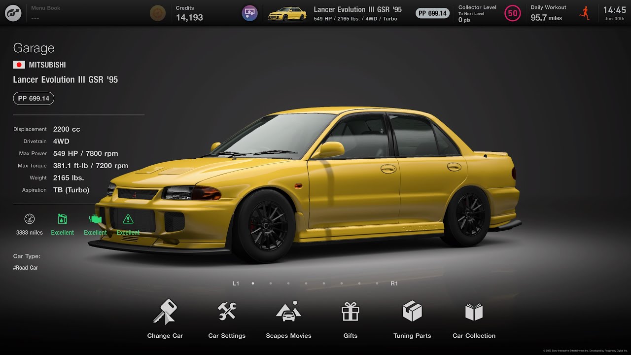 [Gran Turismo 7] Lancer Evo III GSR'95 700pp tune - YouTube