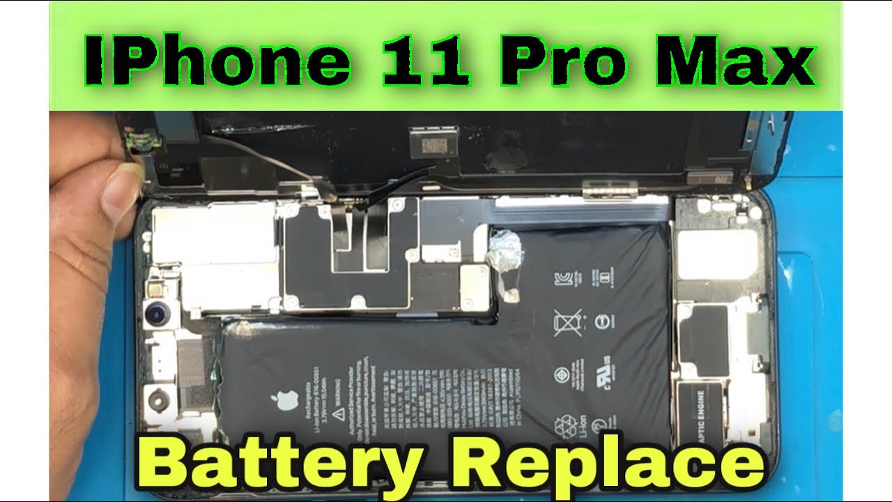 iphone 11 pro max battery replacement - YouTube
