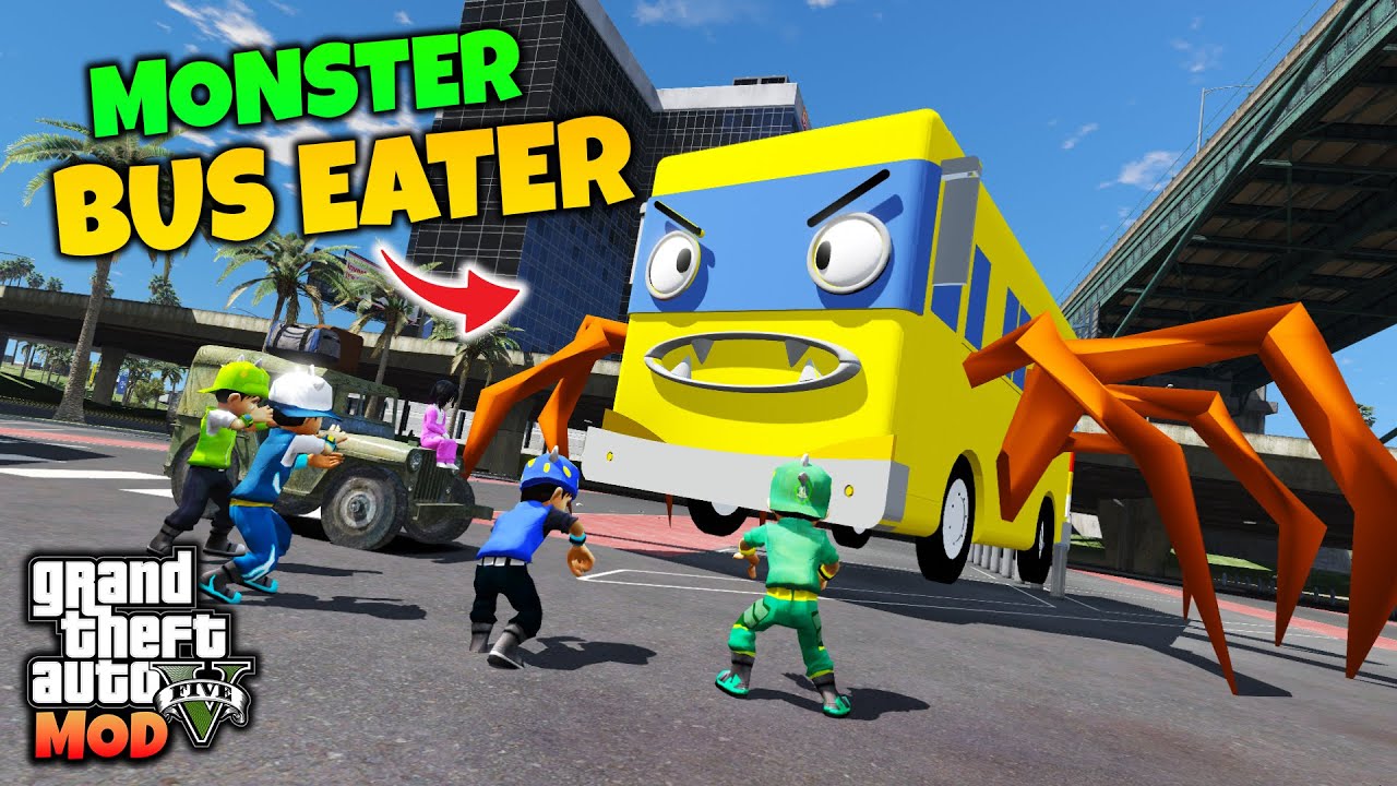 GTA 5 MOD BOBOIBOY KUASA 4 CRYSTAL ANGIN TAUFAN DAN DAUN BERTEMU ...