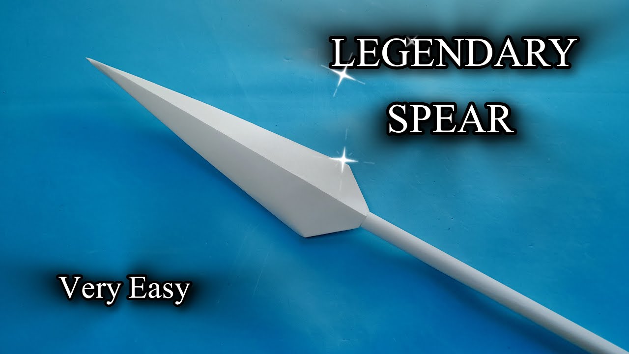 Origami SPEAR/Unbelievable Paper SPEAR in 4 Minutes! - YouTube