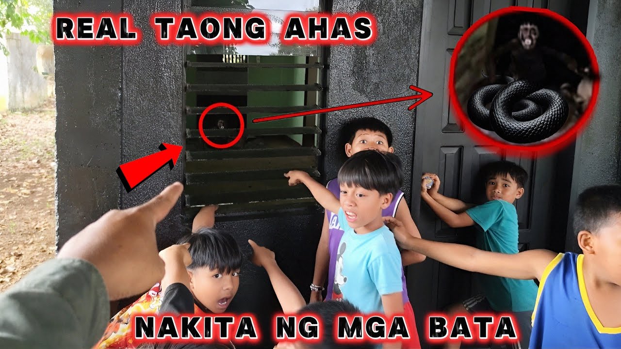 NAGULANTANG ANG MGA BATA SA NAKITANG TAONG AHAS SA LOOB NG BAHAY NA ...