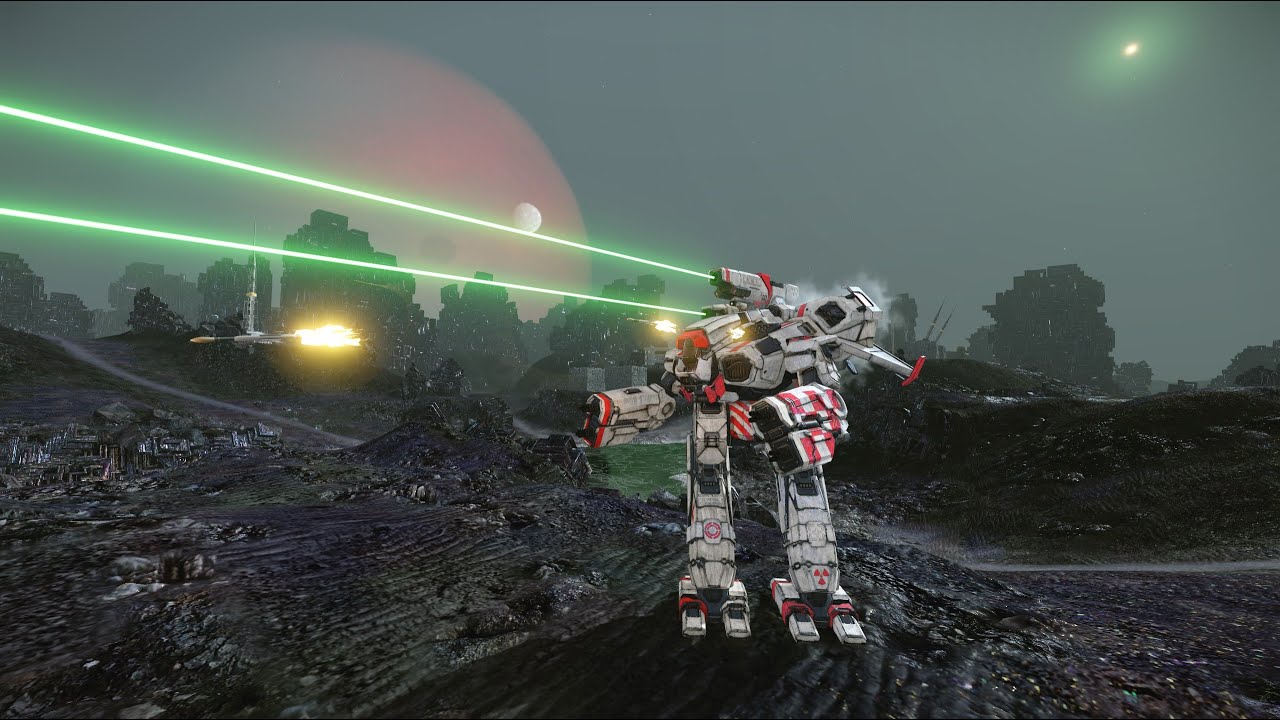 MechWarrior Online - MAD-AL peppers lights in the distance with UAC ...