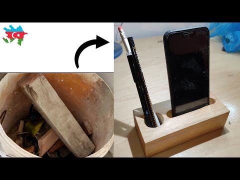 Telefon tutacağı düzəltmək | qələb qabı hazırla | telefon standı | taxtadan əl işi | #əlişi