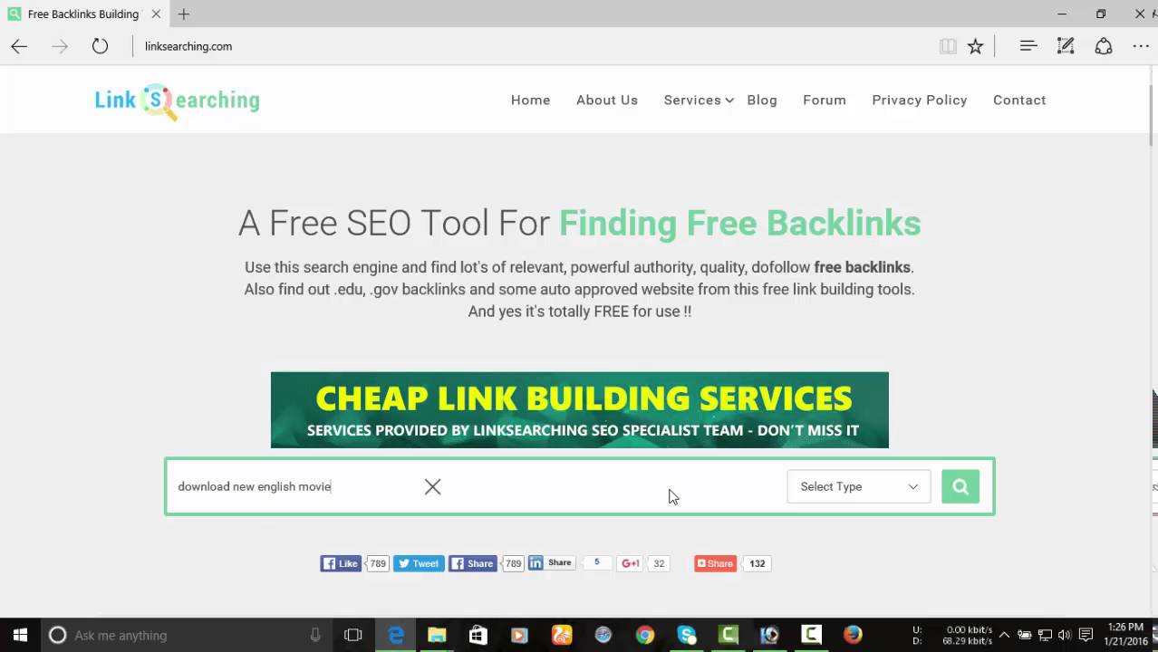 Link Searching SEO tool Tutorial - YouTube