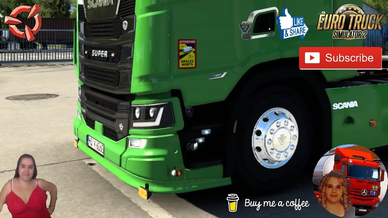 Euro Truck Simulator 2 (1.48.5) Scania NG R/S Front/Rear/Doorstep ...