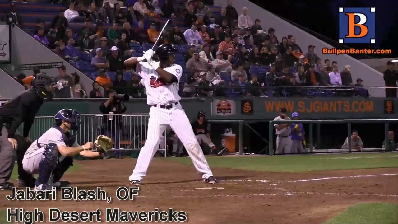 JABARI BLASH PROSPECT VIDEO, OF, HIGH DESERT MAVERICKS #MARINERS - YouTube