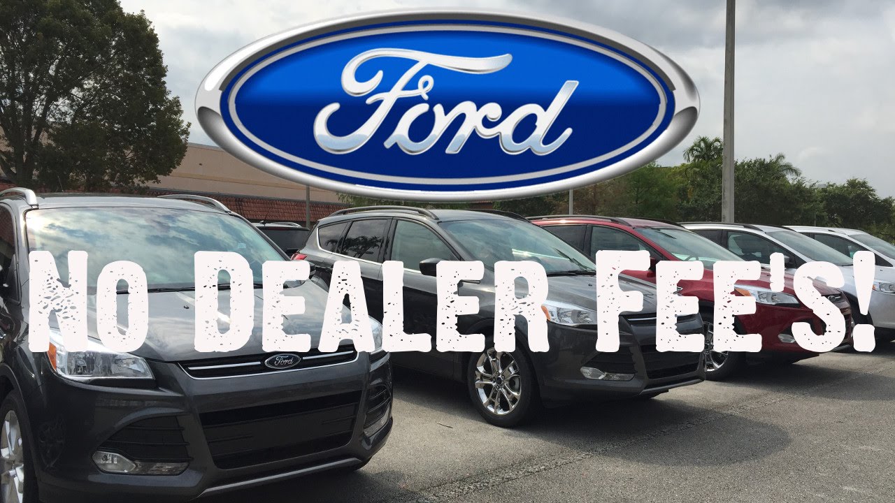 If you live in Boca Raton, this Ford dealer does not charge a dealer ...
