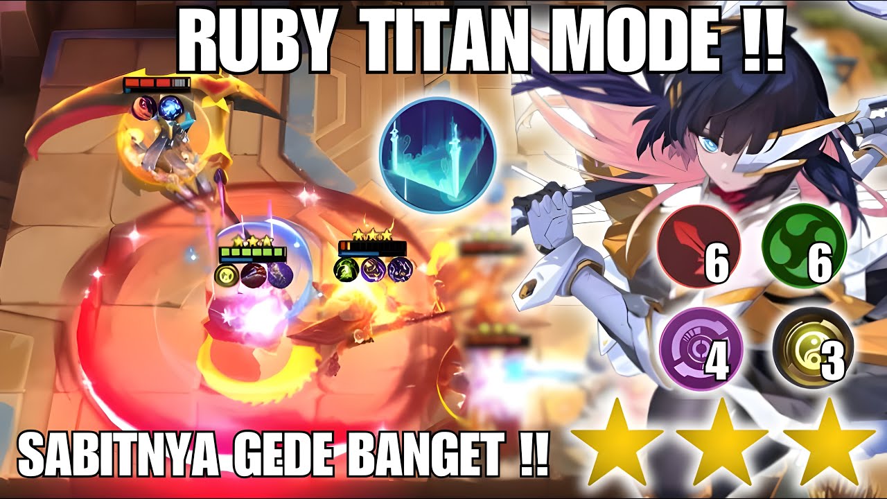 RUBY TITAN MODE FULL ATTACK SPEED + UNLIMITED ULTI !! 6 WM 6 ELE 4 ASPIRANTS 3 CADIA | MEGIC ...