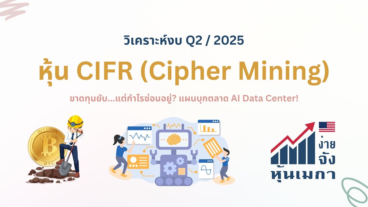 วิเคราะห์งบ Q2/25 หุ้น CIFR (Cipher Mining) ขาดทุนยับ...แต่กำไรซ่อนอยู่ ...