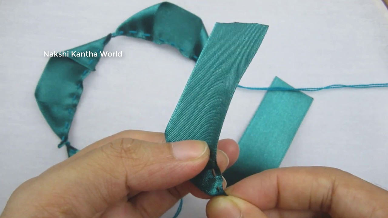 Amazing Ribbon Work, Easy Ribbon Flower making Trick - YouTube