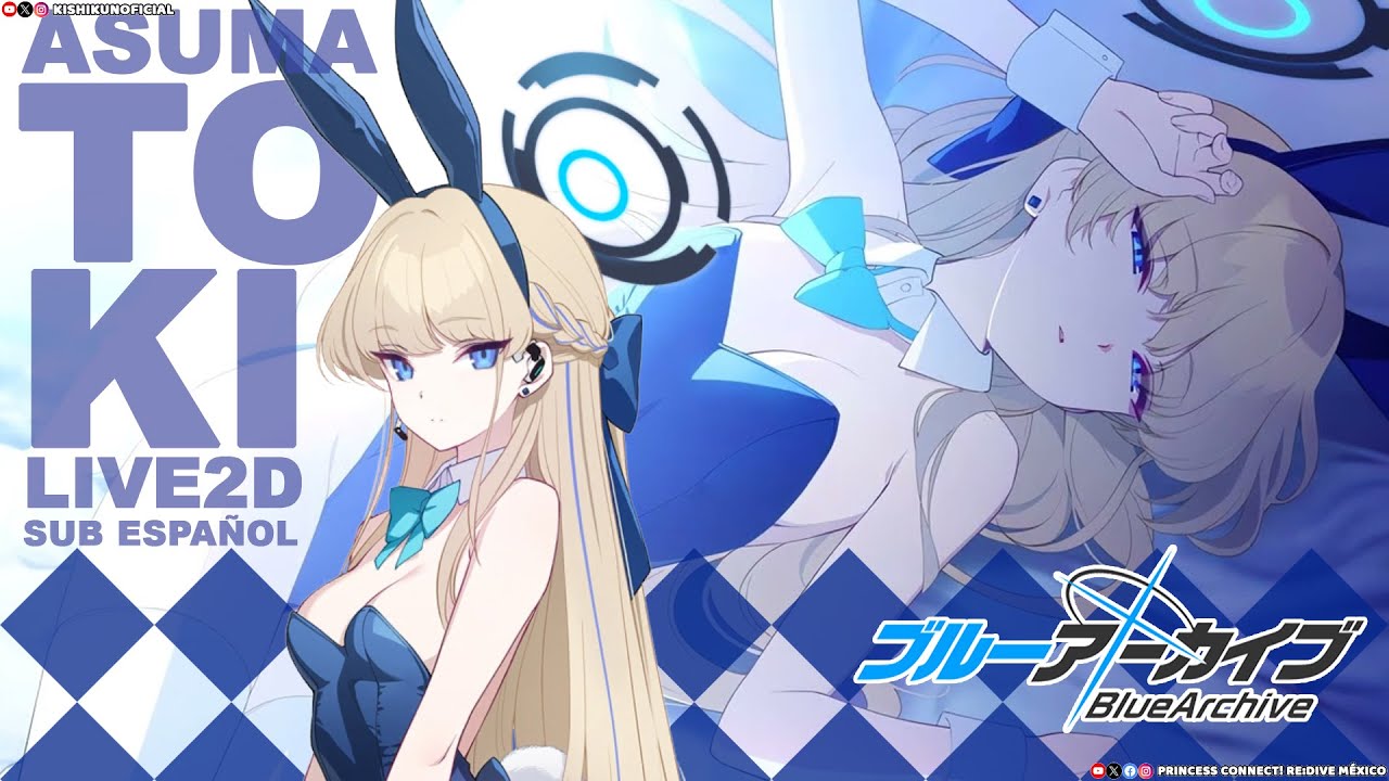 Asuma Toki (Bunny Girl) | Live2D | Blue Archive [SUB ESPAÑOL] - YouTube