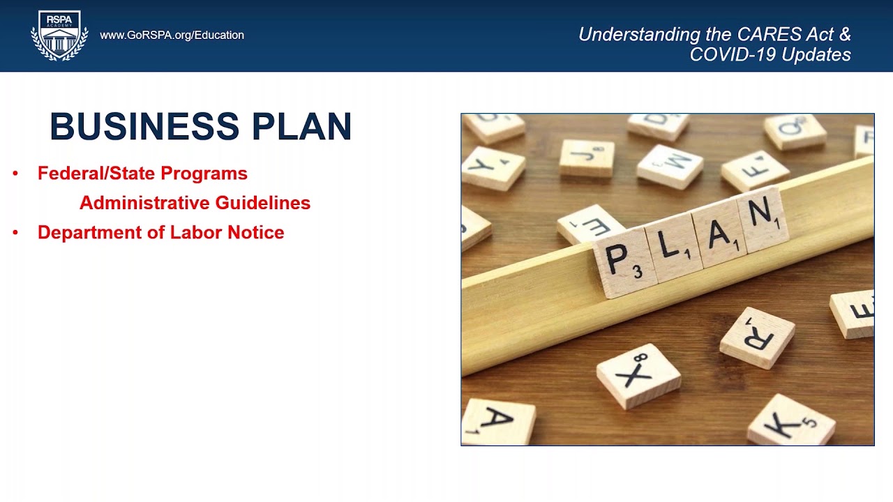 Understanding the CARES Act: Actions You Should Take - YouTube