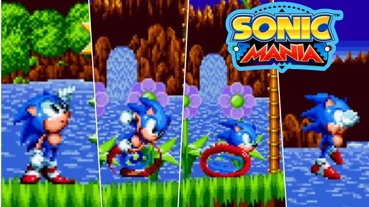 sonic mania plus android (nu blu sonic mod) gameplay - YouTube