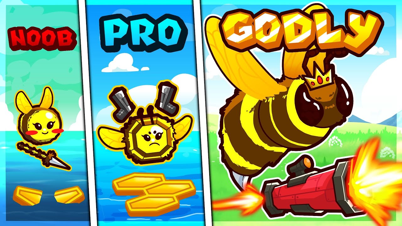 I Upgraded Bees with DEADLY Weapons in Bee Island - YouTube
