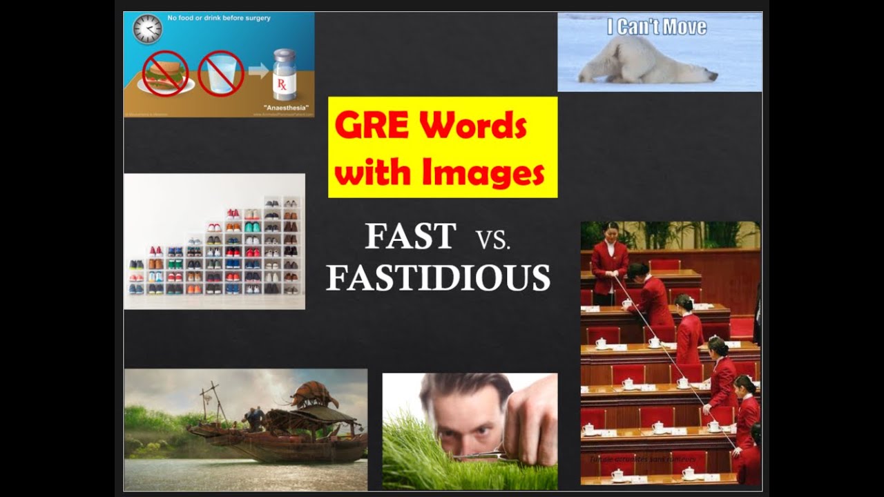 FAST Meaning | FASTIDIOUS Meaning | confusing GRE words with images ...