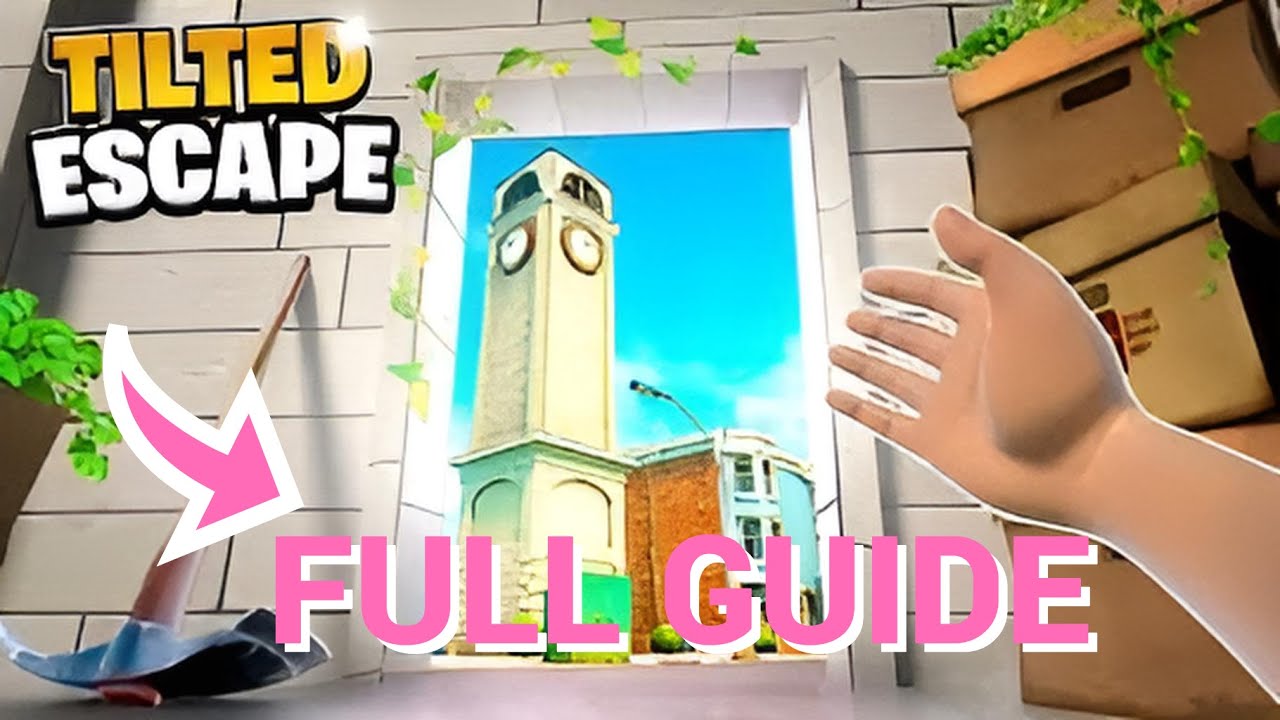 TILTED ESCAPE ROOM | FULL GUIDE | All Levels - YouTube