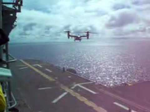 V-22 Osprey Landing - YouTube