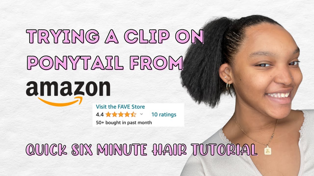QUICK Style Tutorial: Yaki Straight Ponytail - YouTube