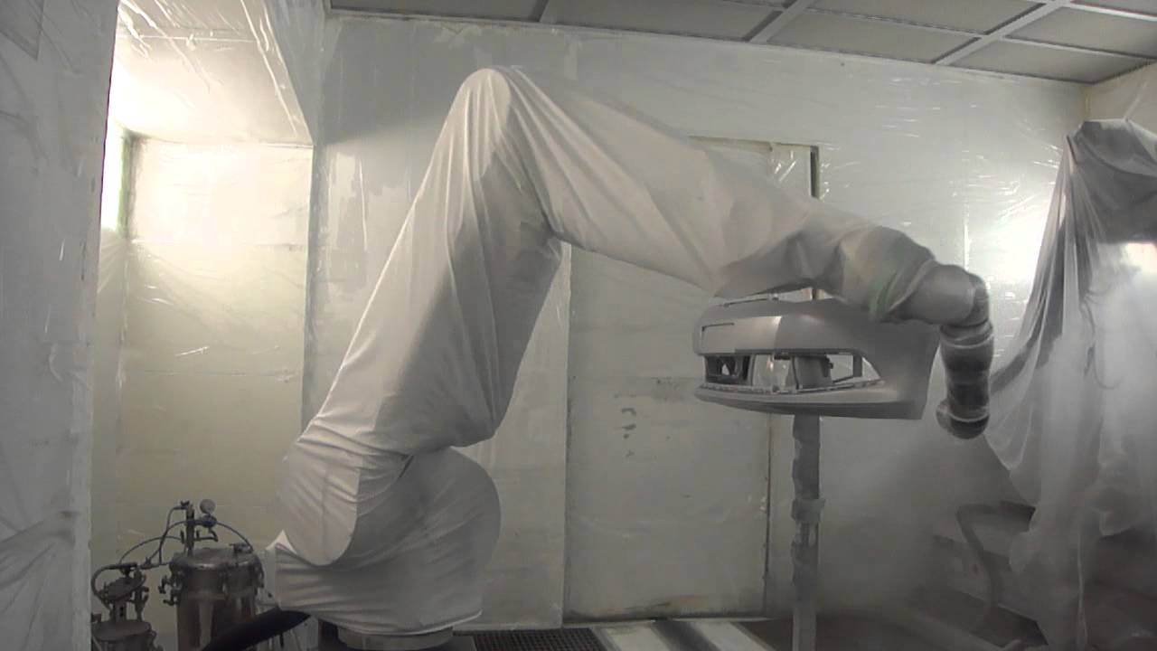 FANUC P250 - Bumper paint test - YouTube